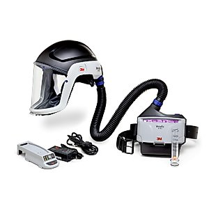 3M PAPR Respirator, Versaflo Powered Air Purifying Respirator Kit, TR-300N+ HIK, Heavy Industry, Hard Hat Assembly, All-in-One Respiratory Protection for Particulates, NIOSH Approved, Grinding