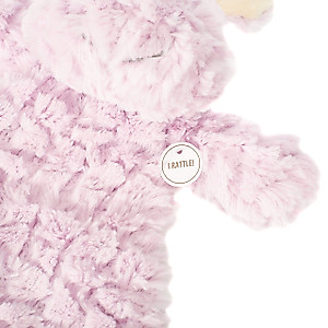 Harlow Hippo Lavender Children's Plush Rattle Blankie