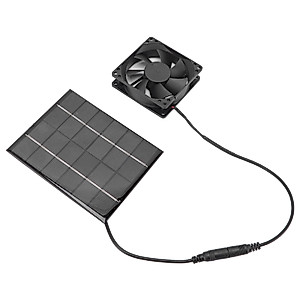 ZLXHDL Solar Powered Fan, solar fans for outside For Dog Chicken House Greenhouse Rv Roof Quietly Cools And Ventilates