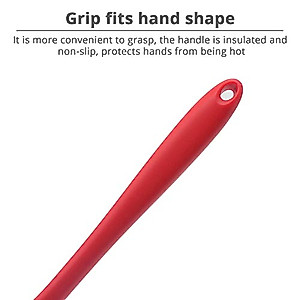 KUFUNG Silicon Basting Brushes, Heat Resistant Pastry Brushes, Spread Oil Butter Sauce Marinades for BBQ Grill Barbeque & Kitchen Baking, Cooking (M, Cherry Red)