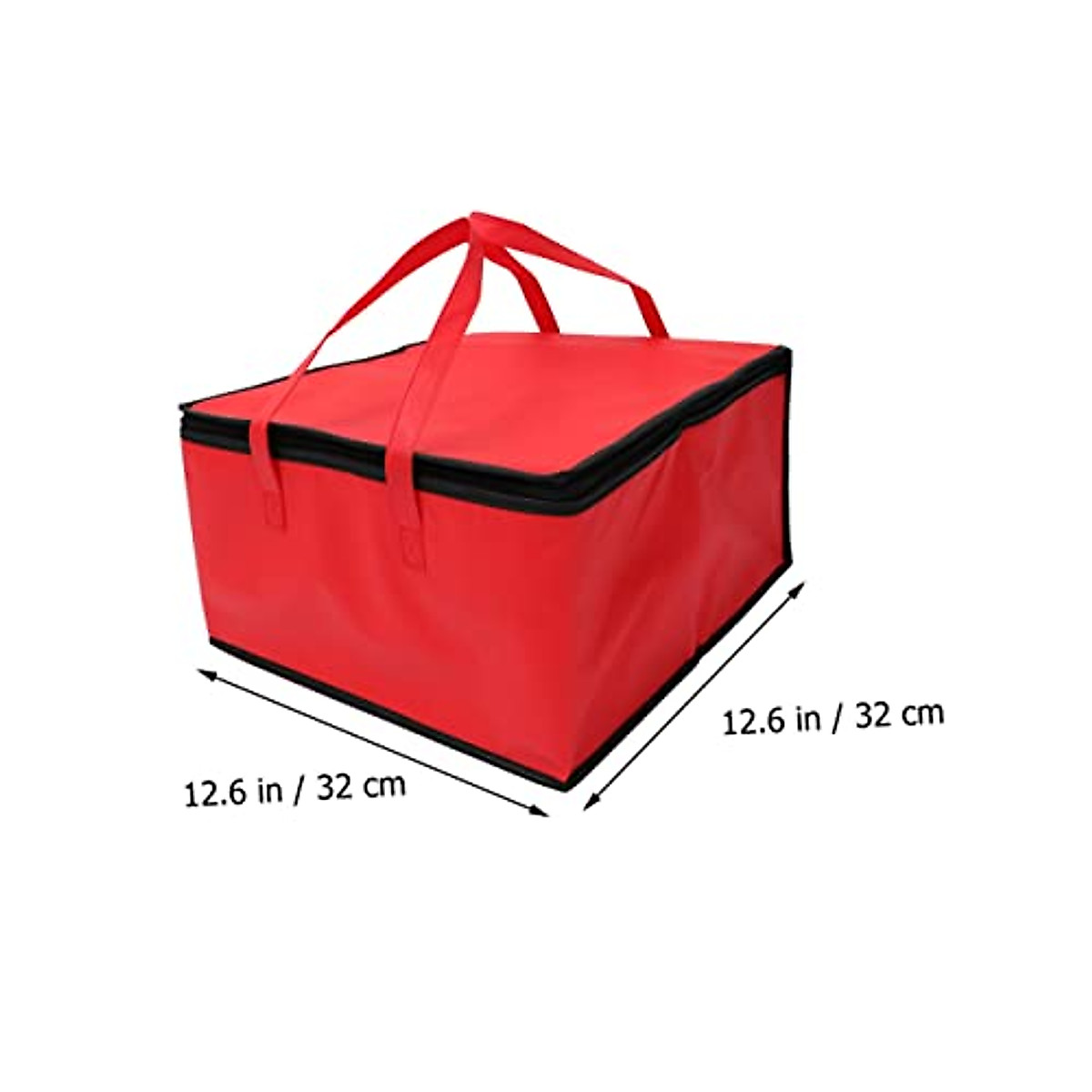EXQUIMEUBLE Insulation Bags Thermal Lunch Bag Food Transport Bag Car Insulated Bag Cake Decorations Food Decor Pizza Warmer Bags Insulated Delivery Bags for Hot Food Insulated Delivery Bag Red