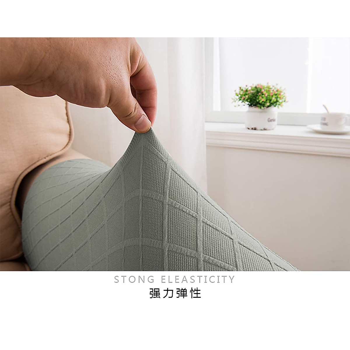 ZHOUZHOU Sofa Armrest Covers Anti-Slip Chair Couch Arm Protector Stretch Soft Furniture Armrest Protectors Chairs Sofas Arm Covers Recliner Slipcovers,Red