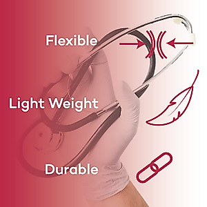 Dealmed General Exam Stethoscope – Professional Economy Dual-Head Medical Stethoscope with Lightweight Chestpiece, Flexible 32” Tubing & Comfort Eartips (Pink)