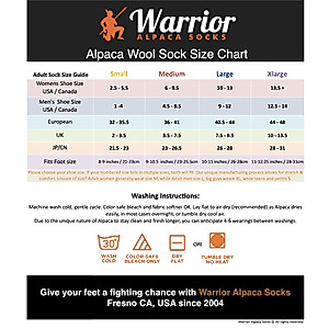 WARRIOR ALPACA SOCKS - Koze Kick Back Terry Lined Pure Alpaca Wool Socks For Men and Women (Large, Pine Green)