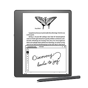Kindle Scribe (16 GB) the first Kindle for reading, writing, journaling and sketching - with a 10.2” 300 ppi Paperwhite display, includes Premium Pen