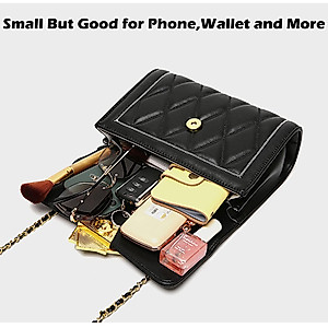 YXBQueen Black Crossbody Bags for Women Black Purses and Handbags Black Chain Purse Designer Handbags