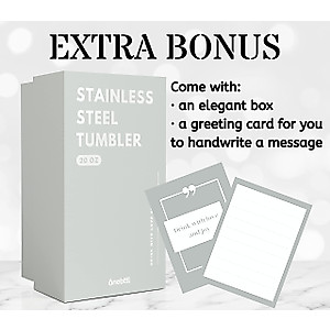 Personalized Coffee Mug with Initial J, Monogrammed Travel Tumbler for Him, Custom Cups, Unique Birthday Christmas Gifts for Men who Have Everything