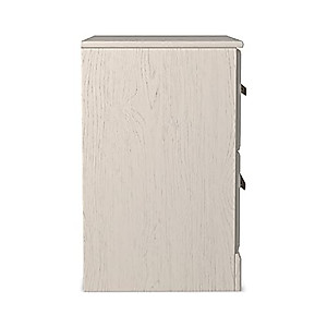 Signature Design by Ashley Stelsie Contemporary Two Drawer Nightstand, White