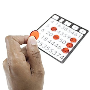 Royal Bingo Supplies 1000 Pack of Bingo Chips (Mixed) – Bulk Set of ¾-inch Translucent Markers for Bingo, Counting & Game Tokens, Great for Bingo Halls & Large-Size Games