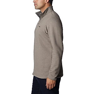 Columbia Men's Great Hart Mountain III Half Zip, Boulder Heather, Large