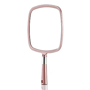 Miss Sweet Handheld Mirror Makeup Mirror (Rose Gold)