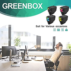 GREENBOX Compatible TNP49 TNP48 Toner Cartridge Replacement for Konica TNP49 TNP48 A95W430 A95W330 A95W230 A95W130 for Konica Minolta Bizhub C3351 C3851FS C3350 C3850 C3850FS Printer (4-Pack, KCMY)