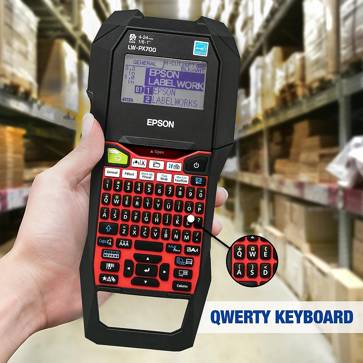 Epson LW-PX700PCD Industrial Label Maker Kit | Durable & Versatile