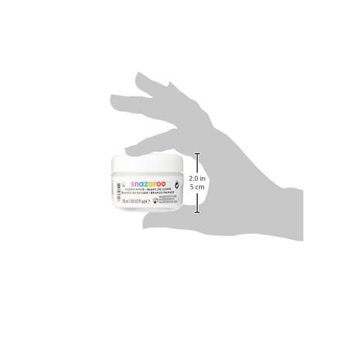 Snazaroo Face and Body Paint, Clown White, 50ml