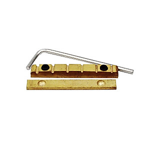 Guyker 43mm Adjustable Guitar Nut - Bell Brass Nut (43 x 5mm) Split Regulation Replacement Parts Compatible with Gibson Les Paul LP Style Guitar