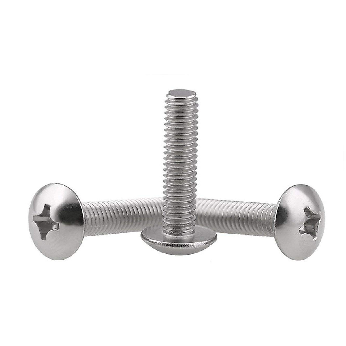 Adiyer 25pcs Knob/Pull Screws with Washers 8/32 Thread x 1-1/4 Inch Cabinet Door Drawer Machine Screws, 304 Stainless Steel