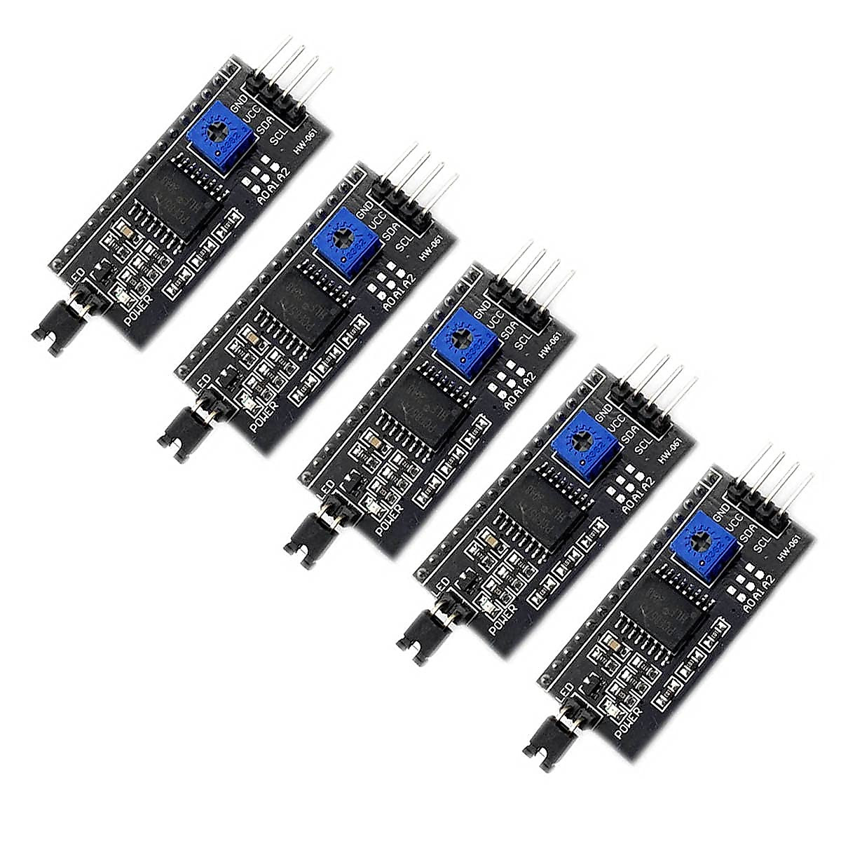 KIRO&SEEU 5pcs 1602 LCD 2004 20x4 i2c LCD Display Adapter IIC//TWI/SPI/I2C Serial Interface Module Shield Compatible with Arduino UNO R3 MEGA2560