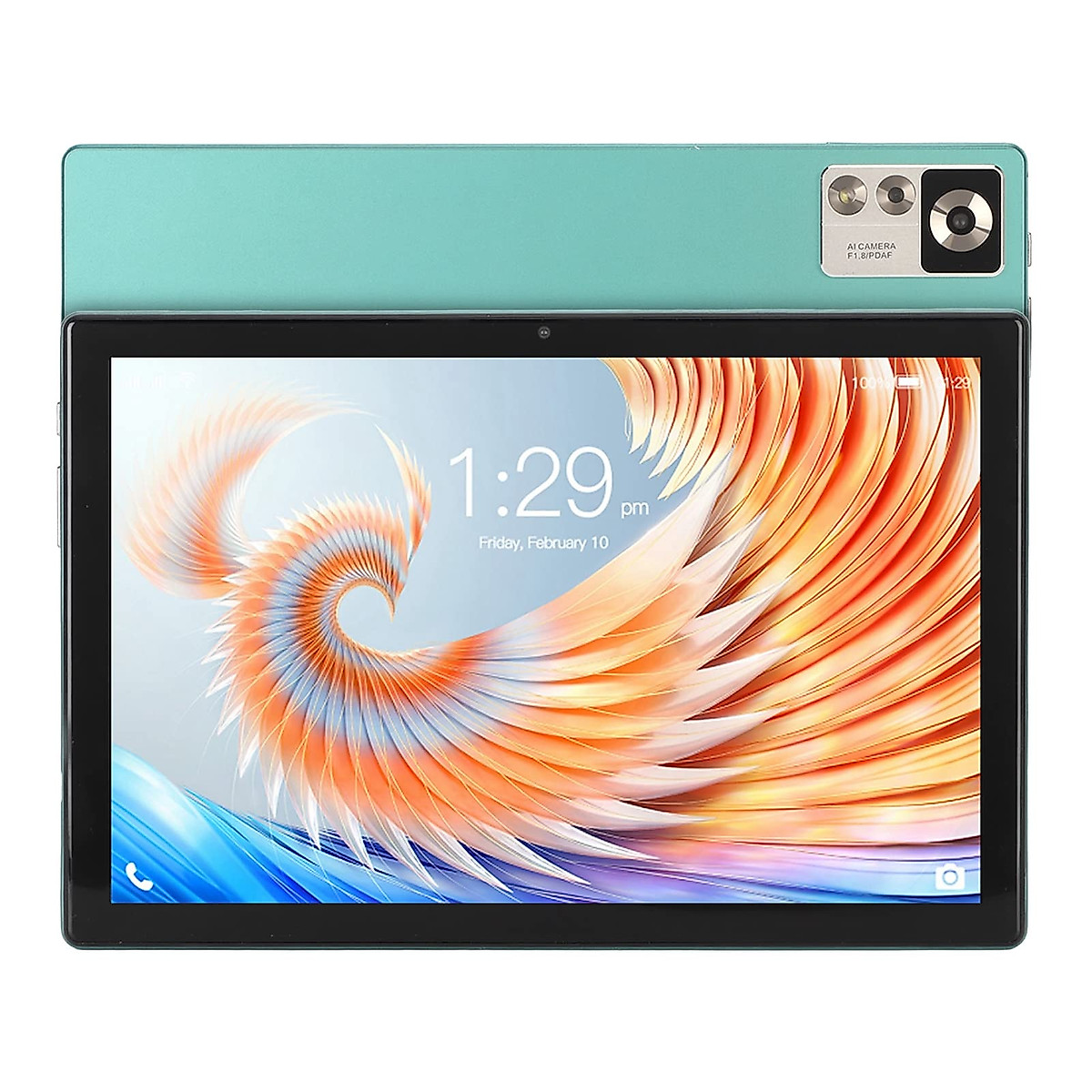 Bewinner 10.1 Inch Tablet, Green Octa Core CPU, 8GB RAM 256GB ROM, 7000mAh, 5G Dual Band WiFi, Gaming Tablet with Dual Camera 2 Slots for Android12