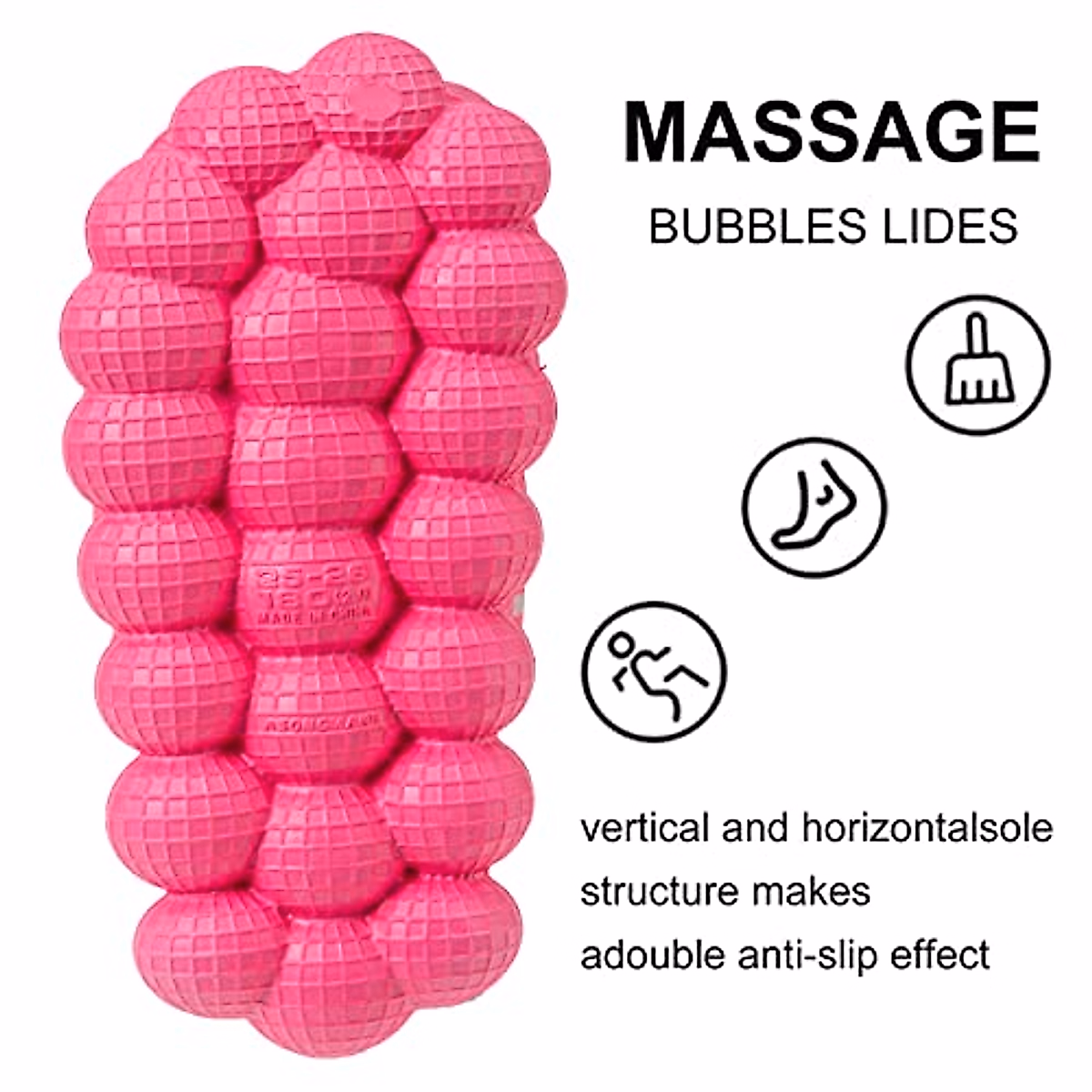 QIGEGE Kids Bubble Slides with DIY Football Baseball Charms Boys Girls Golf Ball Shoes, Funny Massage Bubble Slippers Kids Non-Slip House Slippers Beach Sandals