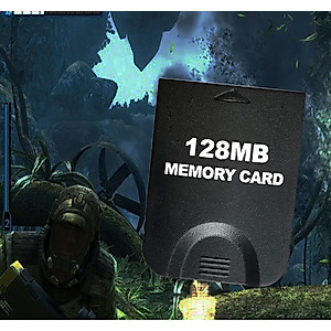 Hyamass 128MB(2043 Blocks) High Speed Gamecube Storage Save Game Memory Card Compatible for Nintendo Gamecube & Wii Console Accessory Kits - Black