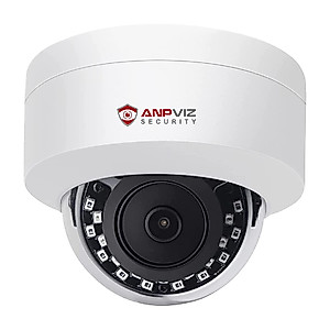 Anpviz UltraHD 4K (8MP) Security IP PoE Dome Camera Outdoor with Microphone/Audio, 3840x2160, Human Vehicle Detection, 100ft IR Night Vision, 2.8mm Wide Angle, IP66 Waterproof, Not PTZ (U Series)