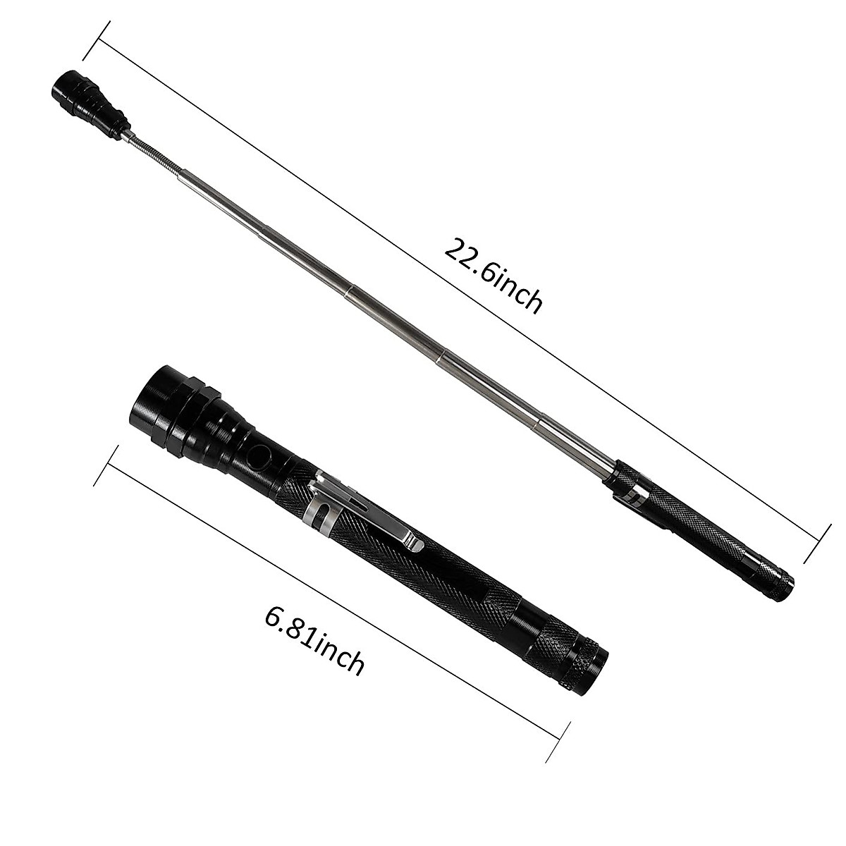 KUCHEY Valentines Day Gifts for Him Boyfriend Magnetic Flashlight Pickup Tool Dad Gifts Stocking Stuffers for Men Cool Magnet Telescoping Gadgets with LED for Mens Husband Christmas Gifts