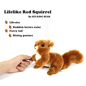 Ice King Bear Reaistic Red Squirrel Stuffed Animal Plush Toy (Original)