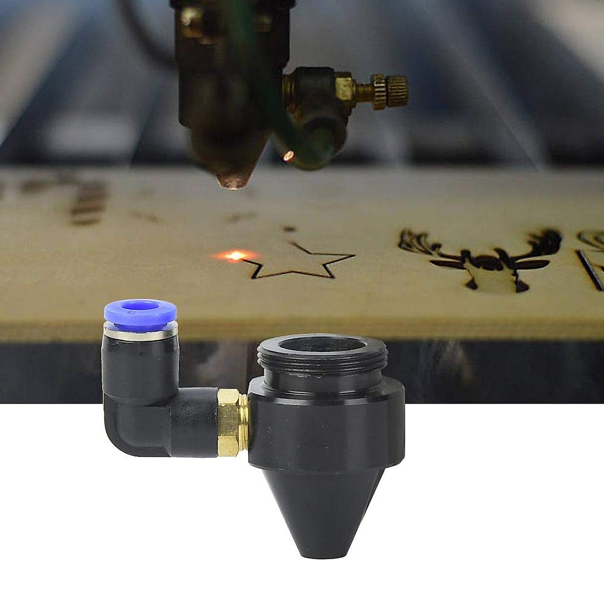 Laser Head Air Nozzle. M22 Thread Laser Head Air Nozzle Replacement, Laser Engraving Machines Replacement Parts