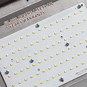 70W LED Wall Pack Light, 5000K 8400LM Commercial and Industrial Light with Photocell Sensor, Outdoor Security Lights for Buildings Warehouse Parking Lot