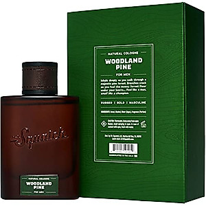 Dr. Squatch Men's Cologne Woodland Pine - Natural Cologne made with sustainably-sourced ingredients - Manly fragrance of pine, cypress, and vetiver - Inspired by Pine Tar Bar Soap