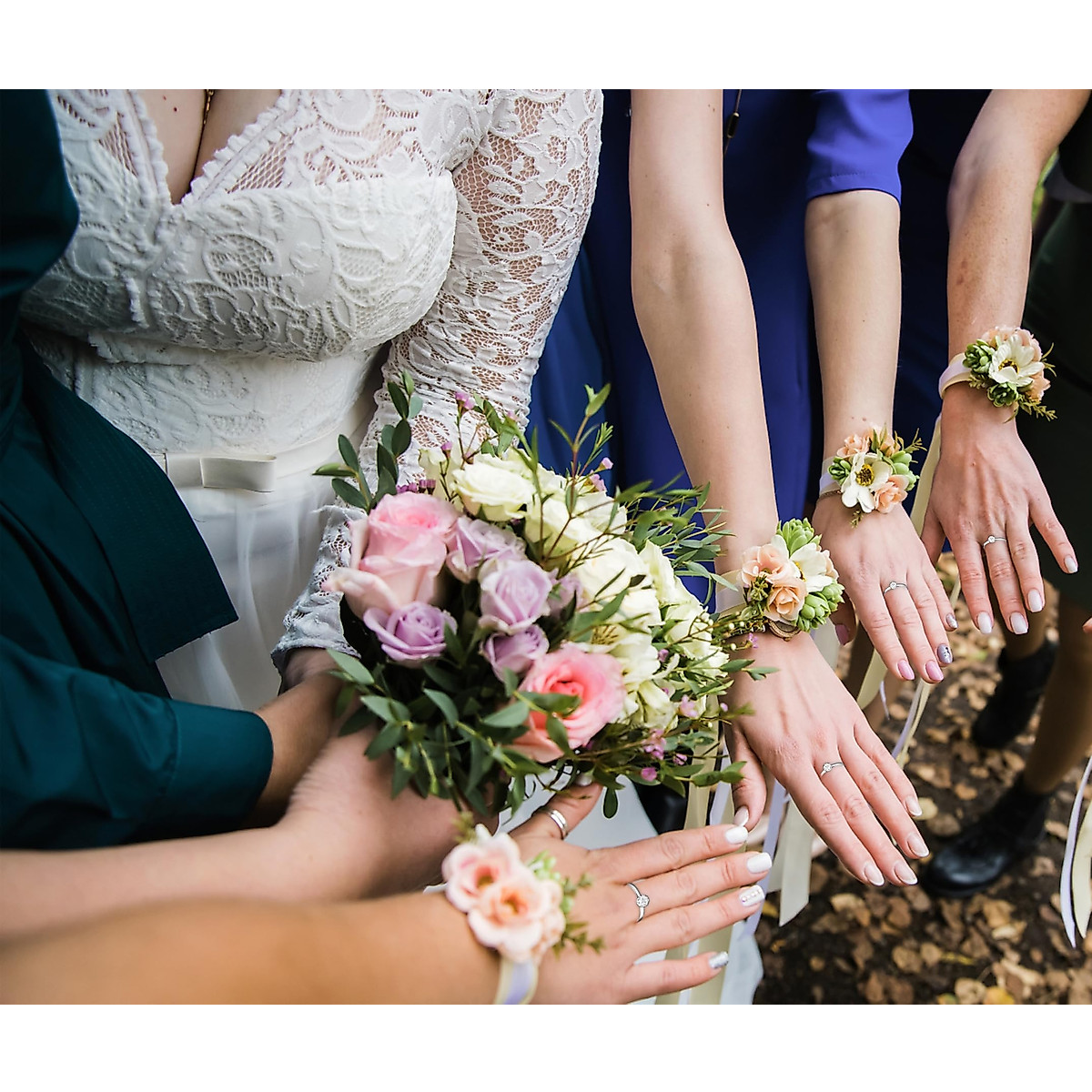 Put a Ring on It Bridal Shower Games with Rings-One Sign and 50 Rings, Don't Say Bride or Wedding Game, Bridal Shower and Wedding Shower Games for Guests, Boho Floral Bridal Shower Decorations-LB6