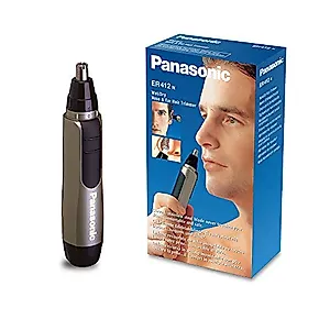 Panasonic ER-412 Water Washable Nose/Ear Hair Trimmer Black
