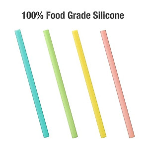 PandaEar Kids & Toddler Glass Cups, 4 Pack Glass Mason Jar Cups 8.45 oz with Silicone Sleeves & Straws, Toddler Spill-Proof Smoothie & Snack Cups