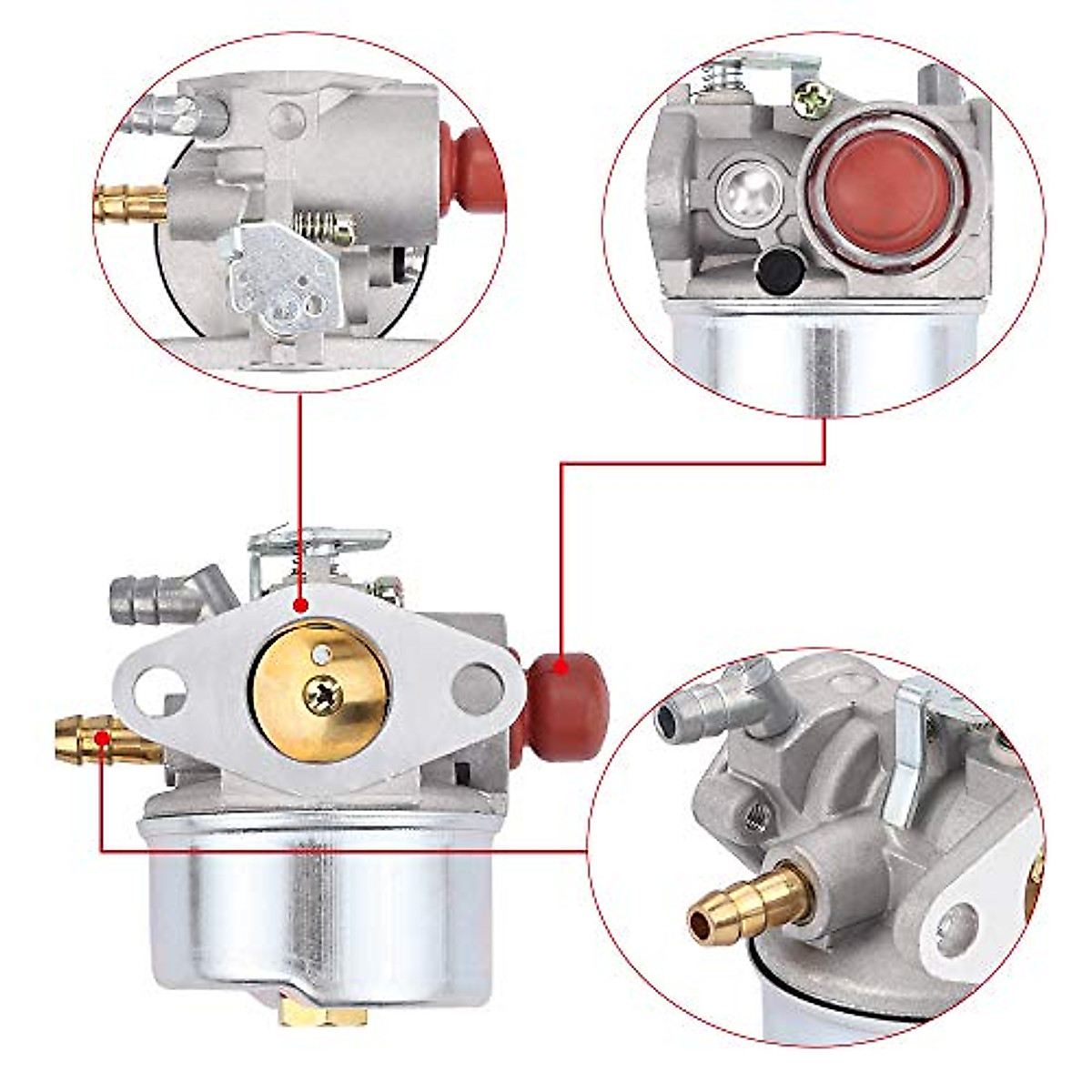 Panari 640004 640117B Carburetor for Tecumseh OHH45 OHH50 OHH55 OHH60 OHH65 5.5HP 6.5HP OHH OHV Engine Lawn Mower 640014 640025 640025A
