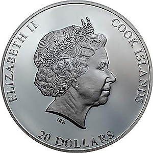 2019 DE Modern Commemorative PowerCoin Moon Landing Apollo 11 50th Anniversary 3 Oz Silver Coin 20$ Cook Islands 2019 Proof