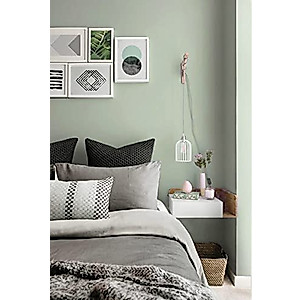 Dimoon Wallpaper78.7 x17.7 Green Peel and Stick Wallpaper Light Green Contact Paper Solid Pure Green Self Adhesive Wallpaper Removable Wallpaper Green Wall Paper Textured Shelf Drawer Vinyl Roll