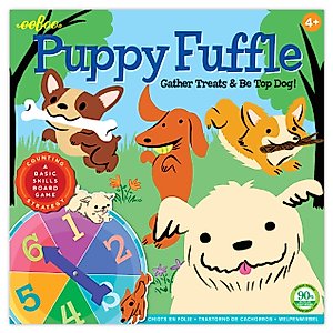 eeBoo: Puppy Fuffle Board Game, Develops Counting, Patience and Problem Solving Skills, A Basic Skills Board Game, Perfect for Ages 4 and up, for 2 to 4 Players