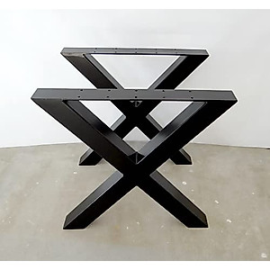 Metal Table Legs set(2pcs) I 28x28" Dinning table legs I Steel table legs I Modern iron table legs