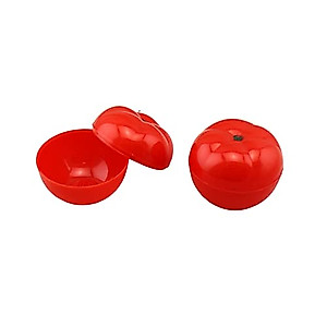 Dependable Industries inc. Essentials Set of 2 Piece Tomato Keeper Saver Container Server Keeps Cut Tomatoes Fresh Longer Odor Concealer Vegetable Holder BPA Free