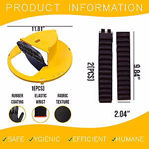 Mouse Trap - Auto Reset - Bucket Lid Mouse Trap - Rat Trap - Reusable Trap Door Style - Multi Catch Mice Control Traps - Bucket Lid Mouse (Item Package Quantity:1)