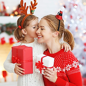 MIAHART 60 Christmas Tissue Paper Sheets 50 * 35cm Christmas Wrapping Paper for DIY and Craft Gift Bags Decorations (Red, Green, and White)