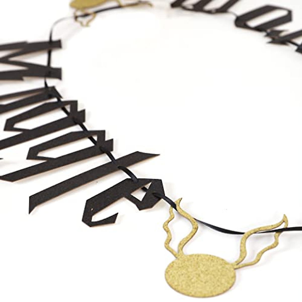 From Muggle To Mrs banner-Harry Potter Theme Bachelor Party Supplies,Bridal Shower Bachelor Decorations, Black Glitter Wizard Garland, Bachelor Girl Photo Props