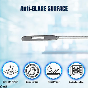 Lab Eye Probe 6" Surgical Dissecting Double Ended Tool Made of Stainless Steel Used in Science Biology Classrooms Professional Laboratories for Multipurpose Microscopic Research Tasks (5 Pcs)