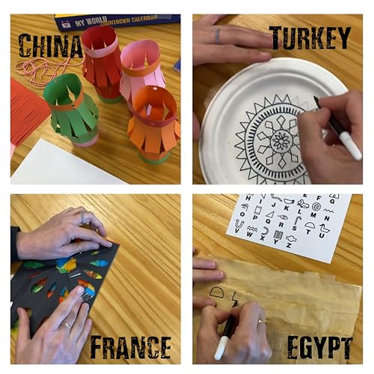 My World Advent Calendar 2024 - visit 24 countries, explore different cultures, create original Arts & Crafts from each country! Ages 9+