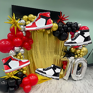 Boy Shoes Balloon/Basketball Shoes Sneaker Balloons/Tennis Shoe Sports Logo Balloon Sports Decoration/Boy Birthday Foil Balloon/Check Mark Shoes/Father Birthday Boy Birthday Decorations
