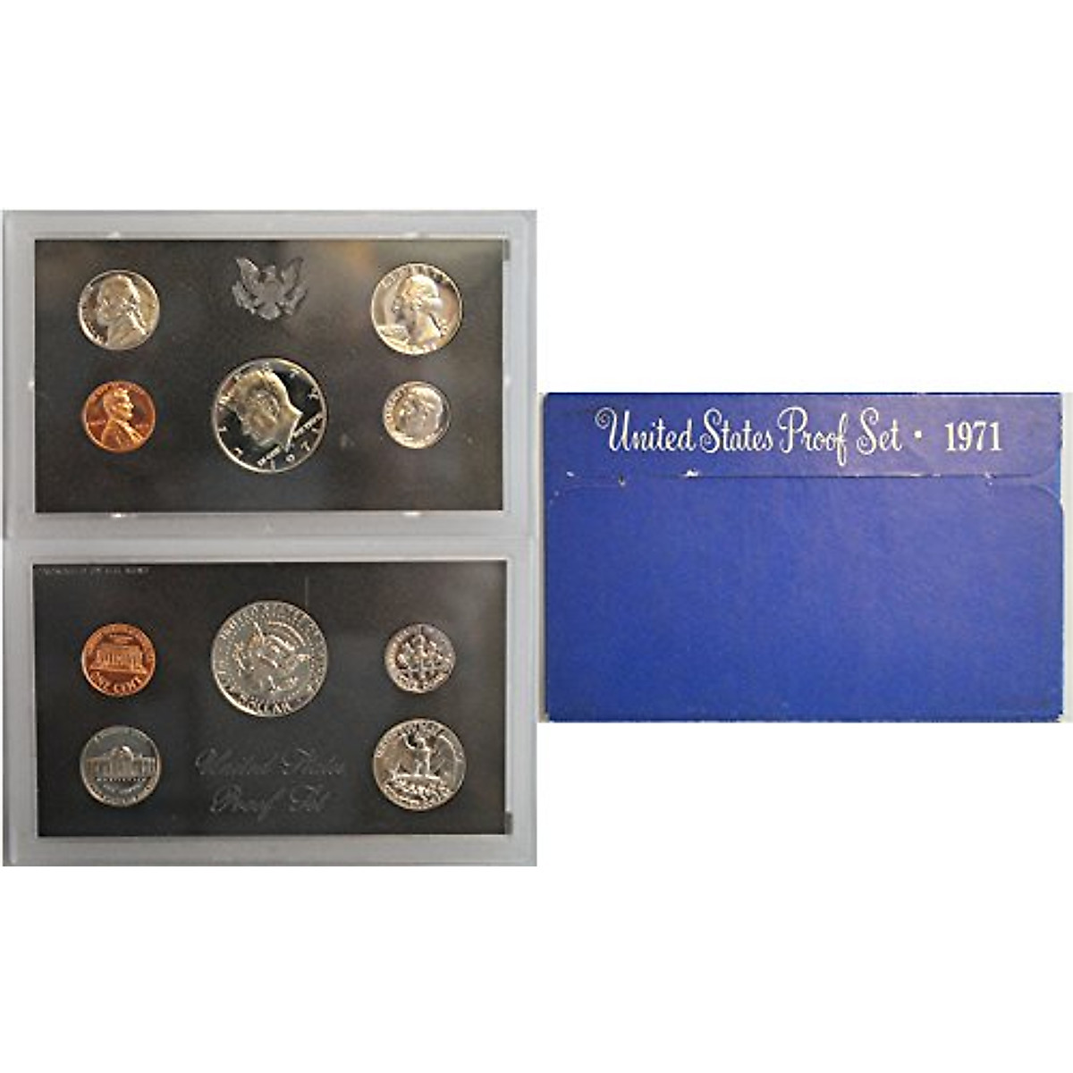 1970 S -1979 US Mint Set Clad Proof Set Run 57 coins