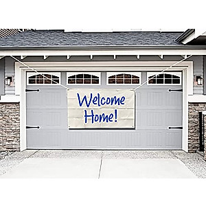 NapTags Blank Polyester Cloth Banner with 3/8 inch Nickel Grommets, 5 feet x 3 feet banner with 12 foot white hanging rope