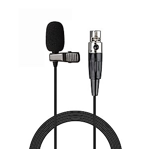 Sujeetec Lavalier Microphone Lapel Microphone Compatible with AKG Samson Wireless Transmitter - Unidirectional Condenser Mic - Mini XLR TA3F Plug