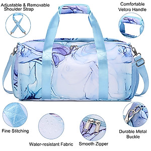 Sports Duffel for Girls Dance Bag Teen Duffle Bag Girls Weekender Bag Teen Gym Bag Travel Ballet Bag with Shoe Compartments