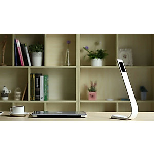 Ivomax Cordless Multi-Function LED Desk Lamp - Rechargeable 1800mAh Li-Ion Battery Powered - Reduces Eye Strain, 3 Modes, 18 Light Settings, Compact and Portable Design